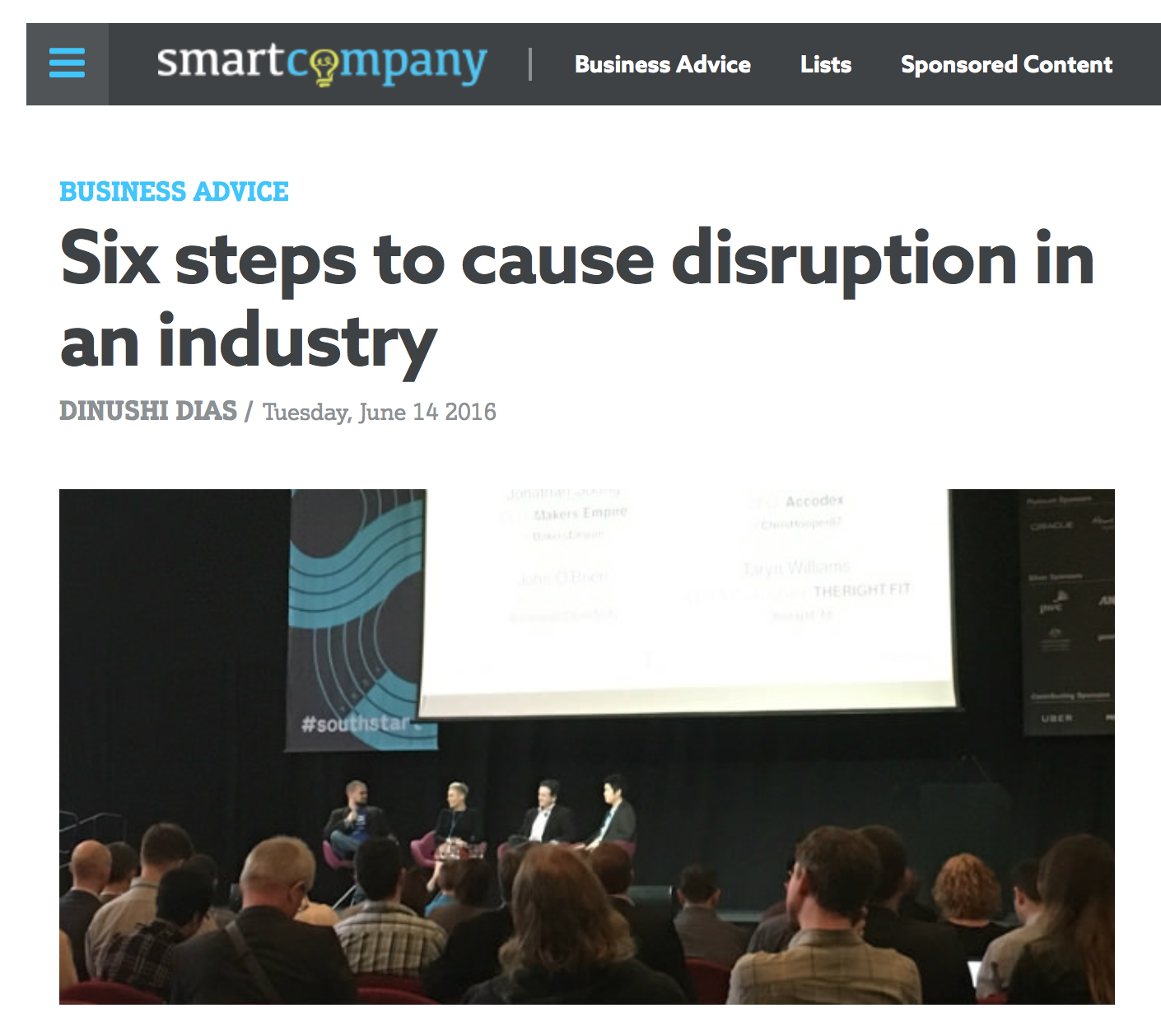 Six steps to cause disruption in an industry - WINK Models