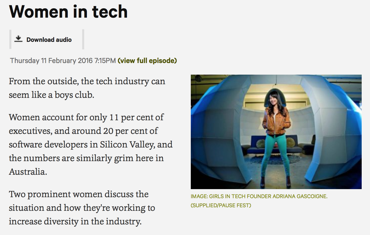 Women in tech - WINK Models