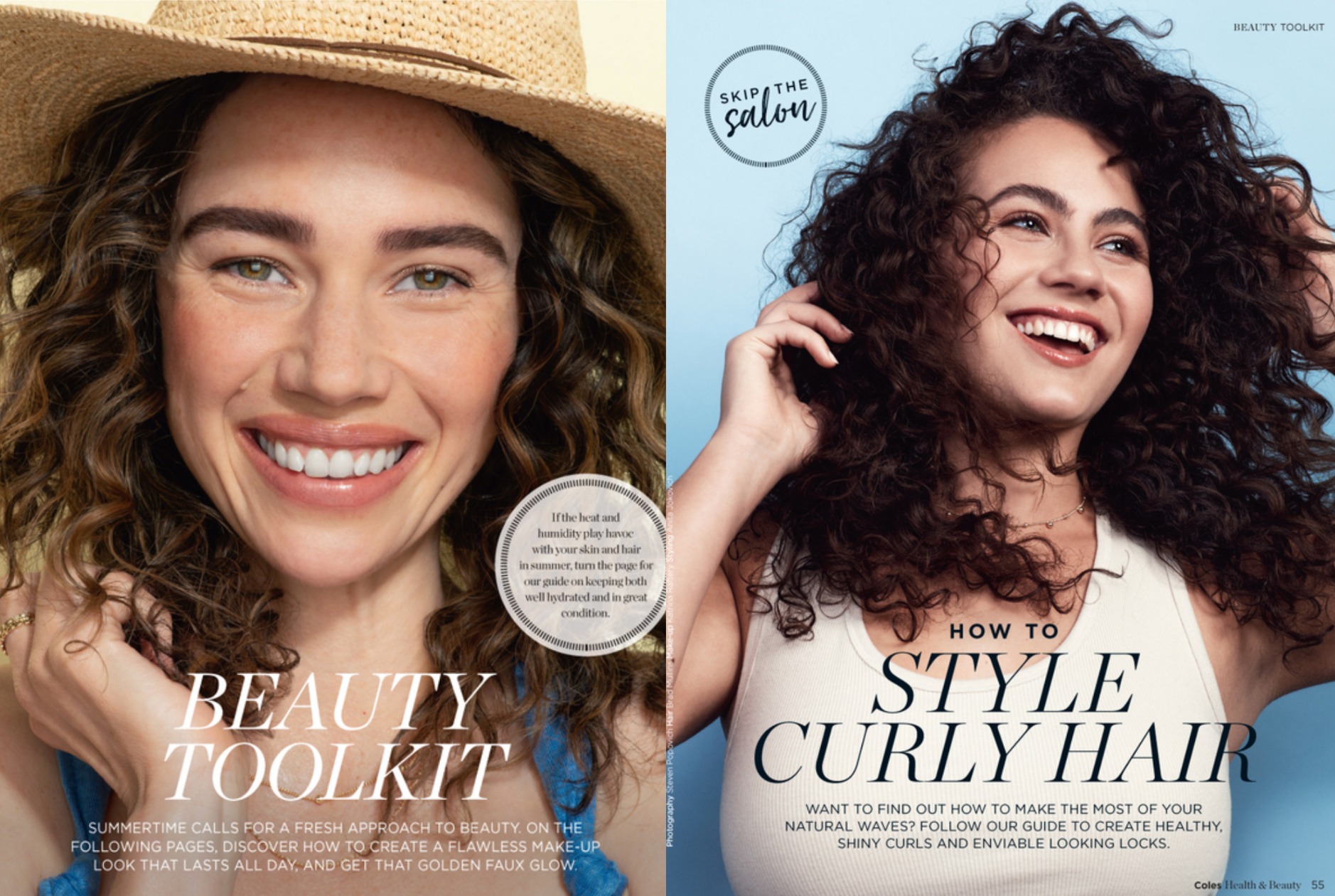 Coles Health and Beauty Magazine - WINK Models
